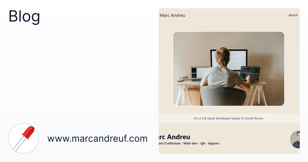 Blog - Marc Andreu